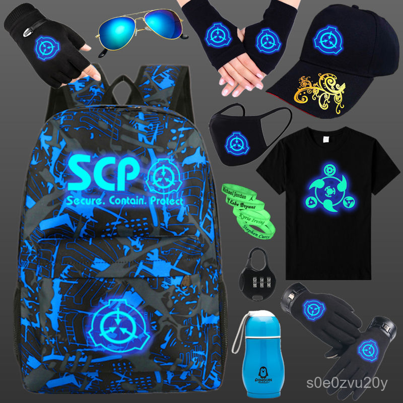 ส่องสว่างSCPมูลนิธิกระเป๋านักเรียนสองผู้ป่วยพันธมิตรอะนิเมะรอบกระเป๋า ...