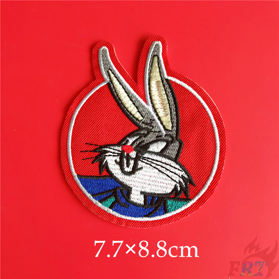 ☸ Cartoon：B u g s Bunny Patch ☸ 1Pc Rabbit Diy Sew On Badges Patches ...