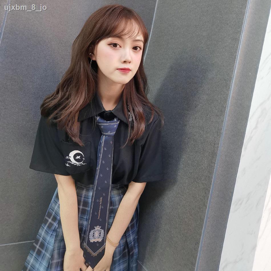 ราคาต่ำสุดLin Yuejun อัศวินผู้พิทักษ์เดิม JK DK เน็คไทหญิงสีน้ำเงินเข้ม ...