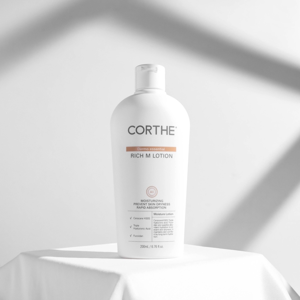 Corthe Dermo Essential Rich M Lotion 200 ml คอร์เธ โลชั่น ฟื้นฟูบำรุง ...