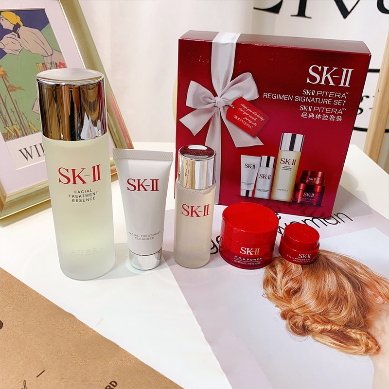 แท้100 SK-II SKII SK2 Pitera Skincare Set เอสเซ้นส์บำรุงผิวหน้าเคลียร์โลชั่นคลีนเซอร์ครีมอายครีม ...