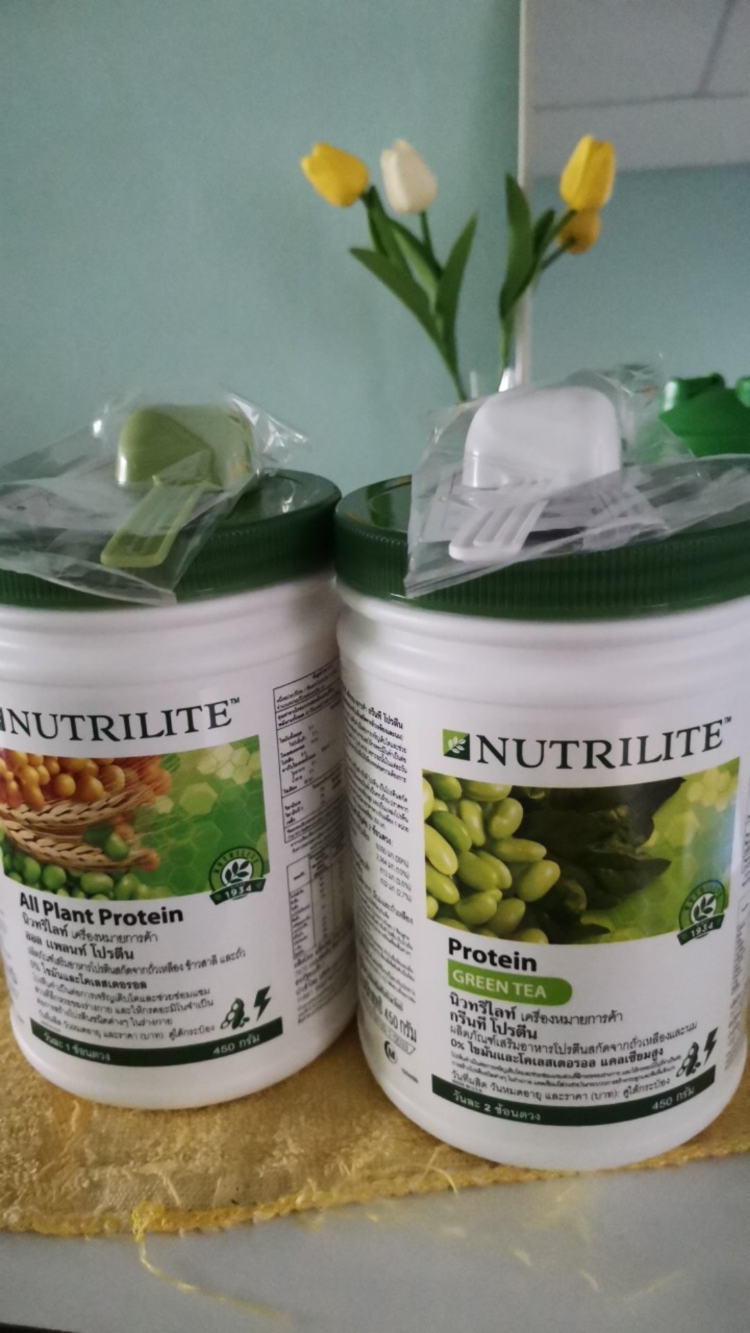 Nutrilite Green Tea Protein โปรตีนชาเขียว นิวทริไลท์ ของแท้ ฉลากไทย 100 ...