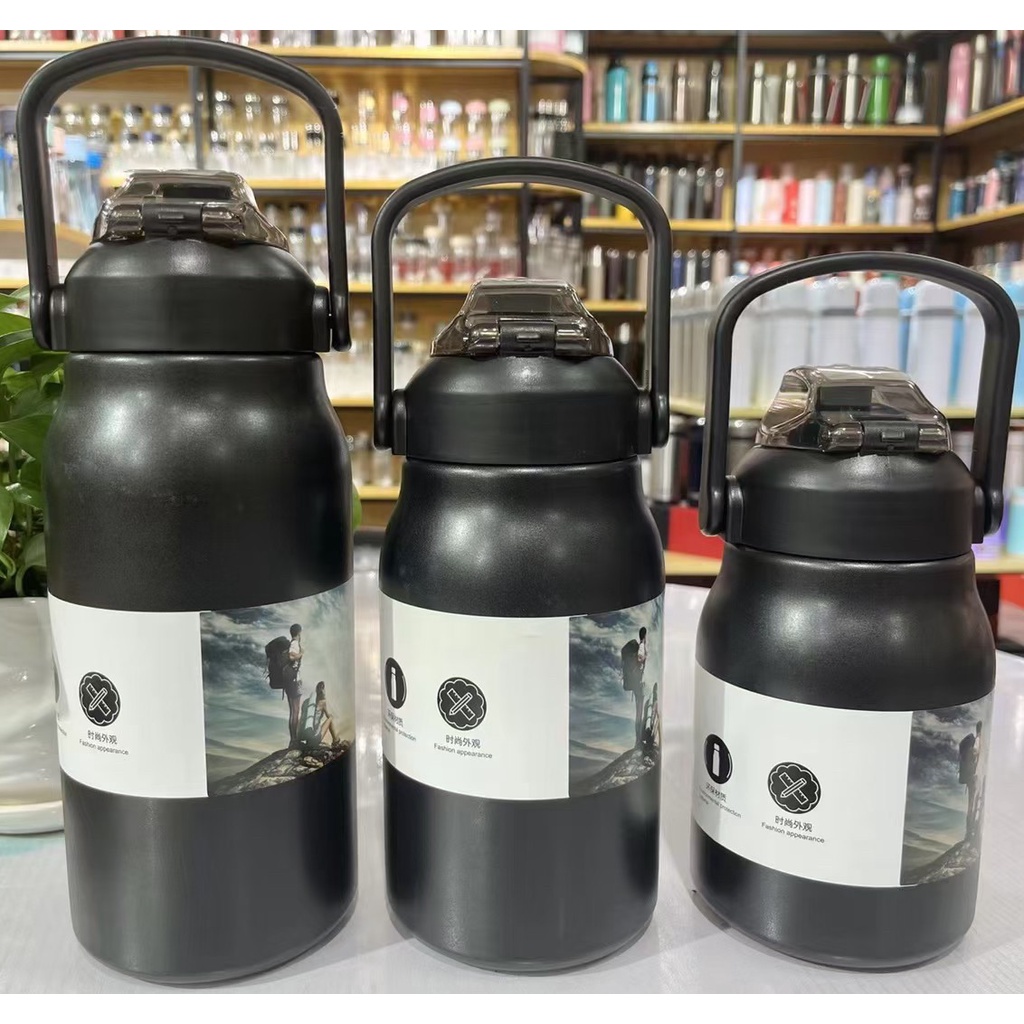 กระติกน้ำ ขวดน้ำ1.0L 1.2L 1.5L แท้งค์เก็บอุณหภูมิ สแตนเลส316กระติกน้ำเก็บความร้อน ขวดน้ำเดินทาง ...