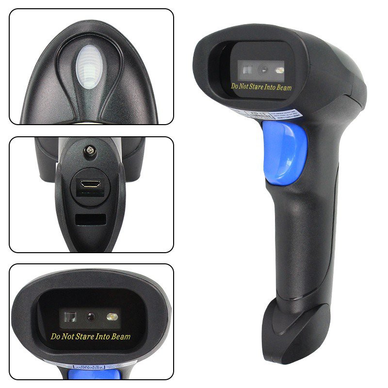 NETUM Barcode Scanner 2D Wireless QR Code Scan CCD Screen Scanning POS ...