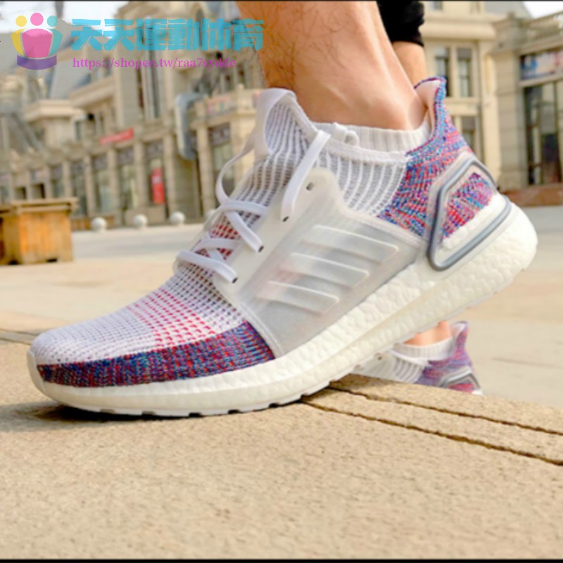 OriginalAdidas อาดิดาสวิ่ง ผู้ชาย Ultra Boost รองเท้า UB 5.0 สีดำและสีขาวผง รองเท้ากีฬา UB19 ...