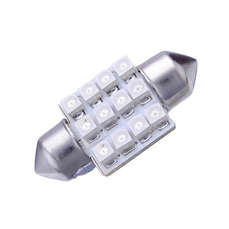 COD100PCS Festoon 31mm 36mm 39mm 41mm C5W Auto Reading Light 12 SMD ...