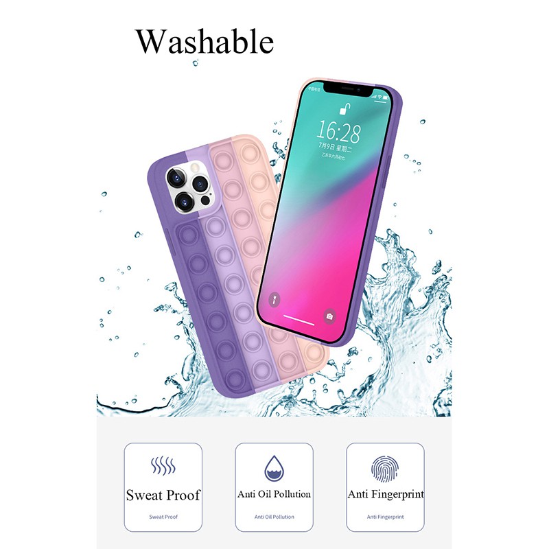 Pop It Push Bubble Rainbow ปลอก OPPO R9s R11 R11s R17 A93 4G A52 A72 ...