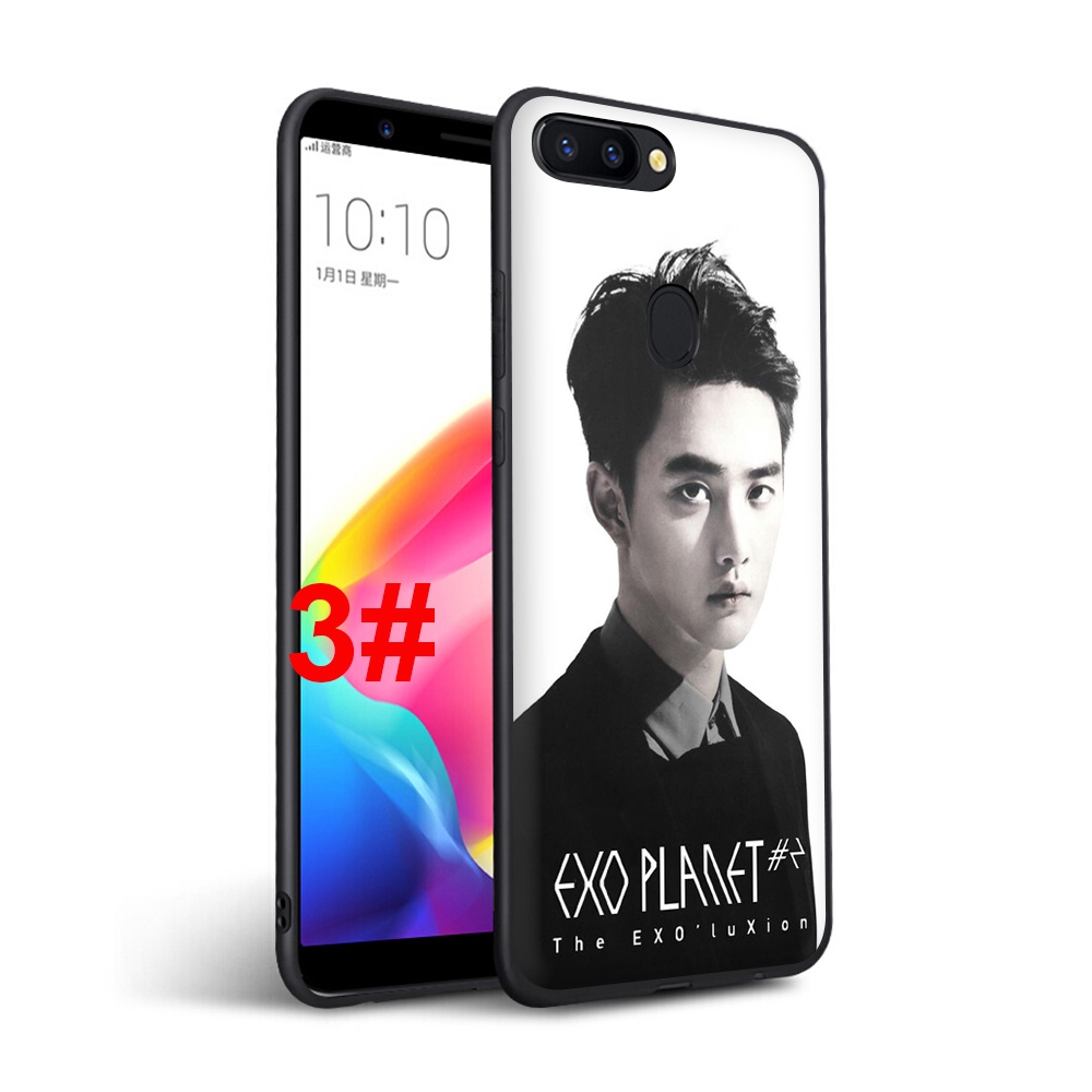 เคสโทรศัพท์มือถือลาย Kpop Exo สําหรับ Oppo A 3s A 5 A 5 A 7 A 7 X A 37 ...