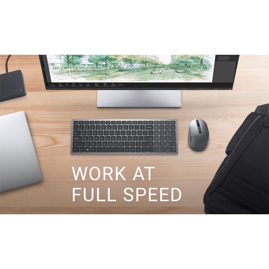 Dell KM7120W Multi-Device Wireless Keyboard and Mouse Combo (WiFi 1 BT ...