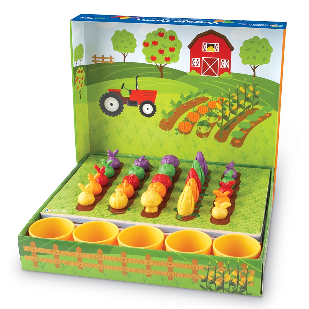 L4K Learning Resources Veggie Farm Sorting Set เกม จำแนก พืช ผัก ผลไม้ ...
