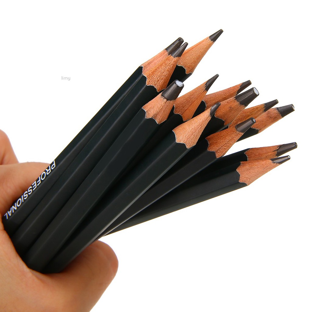 limy1 14pcs New Sketch Drawing Pencil Set 12B 10B 8B 7B 6B 5B 4B 3B 2B 1B HB 2H 4H 6H - limy1.th ...