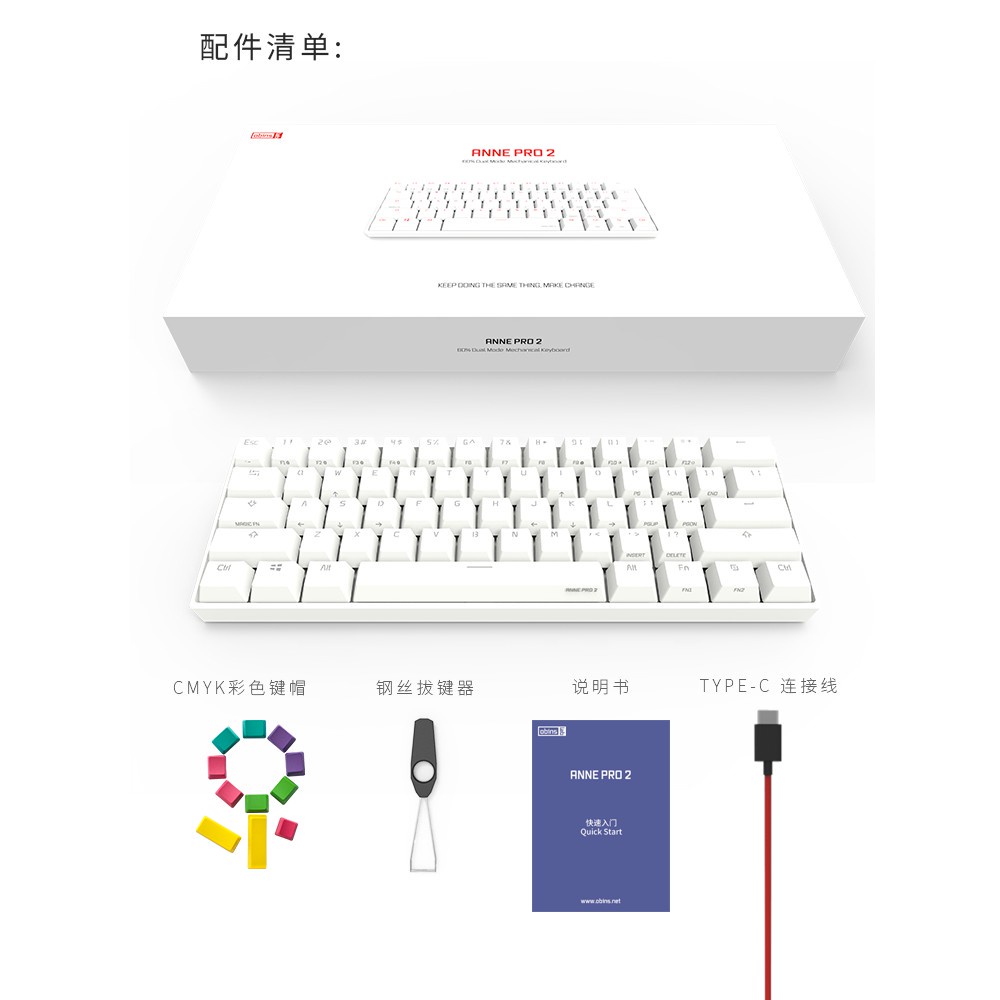 พร้อมส่ง ANNE PRO 2 MECHANICAL RGB WIRELESS KEYBOARD 60 รุ่นใหม่ล่าสุด ...