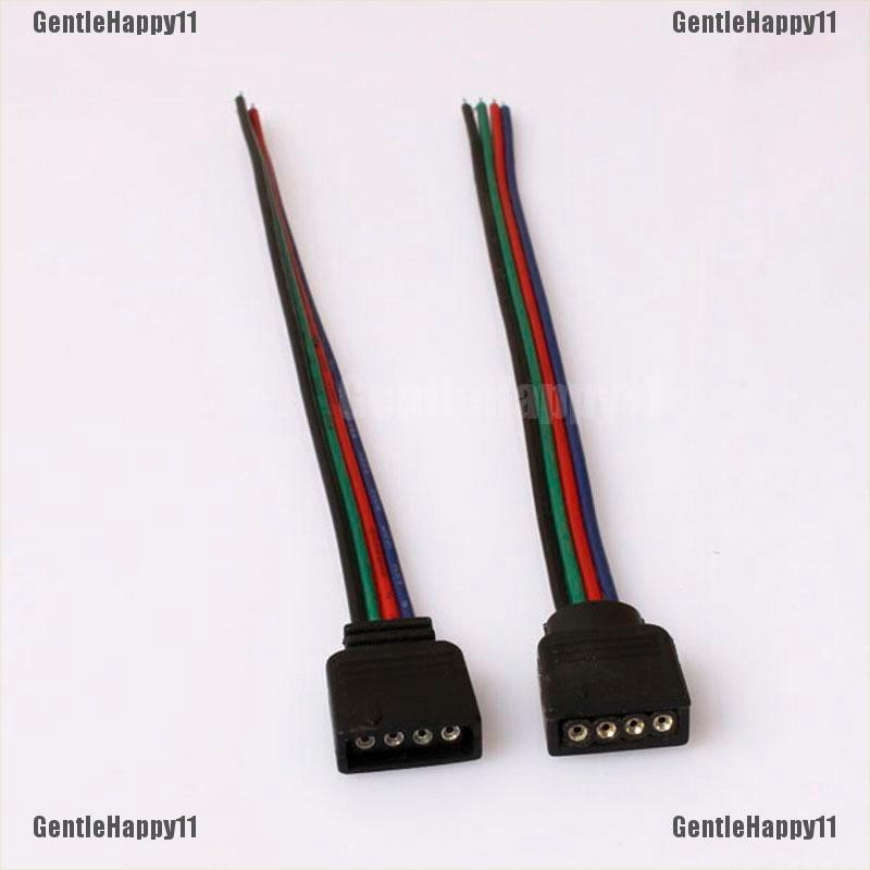 สายไฟ 4 Pin Female RGB สำหรับ 3528 5050 SMD LED Strip Lights ...