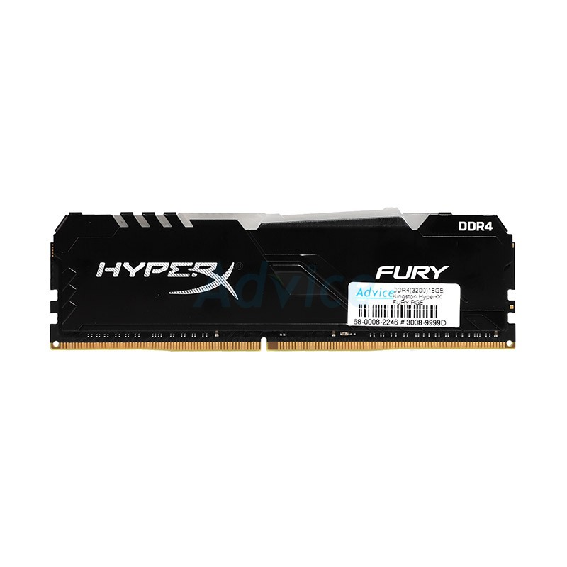 RAM DDR4(3200) 16GB Kingston Hyper-X FURY RGB(HX432C16FB3A16) แรม ประกัน LT. - itgstudio ...