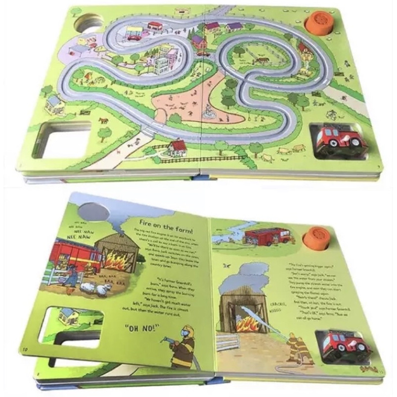 หนังสือ Usborne Noisy Wind-Up Fire Engine+รถดับเพลิงไขลาน (RNE) - happy ...