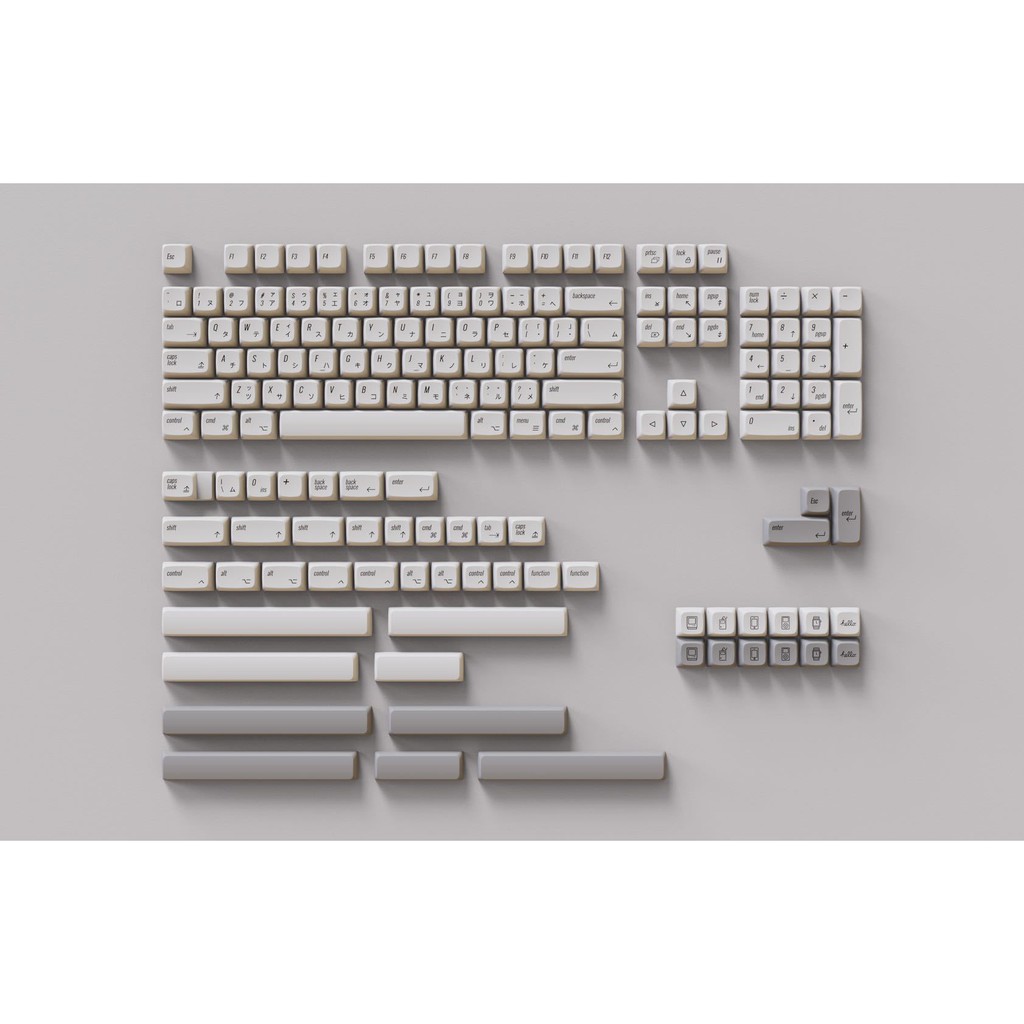 เซ็ตปุ่มคีย์แคป NP PBT Keycap XDA Profile ญี่ปุ่น คีย์แคป สีขาว ปุ่ม ...