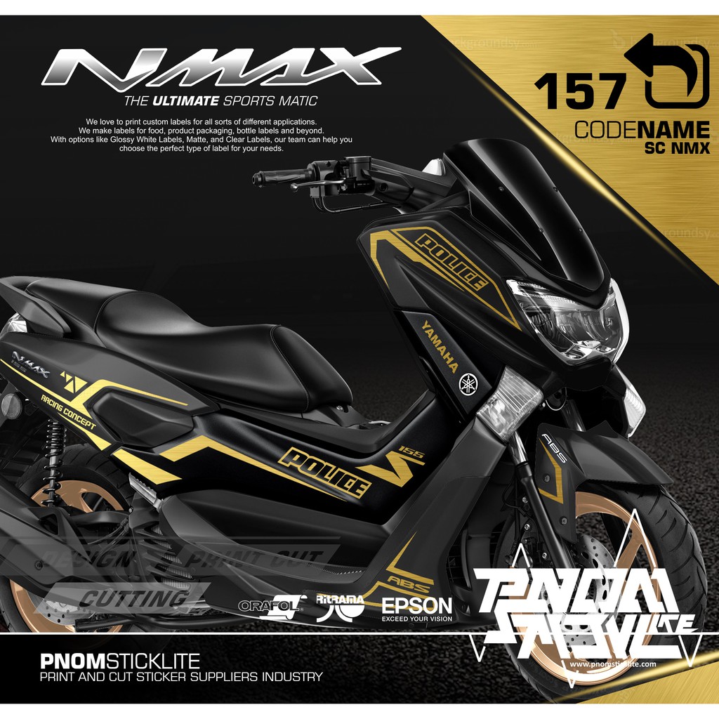 สติกเกอร์สําหรับตกแต่ง Striping Nmax Sc Nmx P157 - pnom_sticklite.th ...