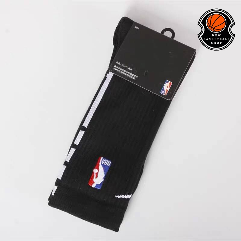 ถุงเท้าบาสเกตบอล NBA ถุงเท้าบาส Nike Elite NBA ถุงเท้าบาสครึ่งแข้ง สีดำ ...