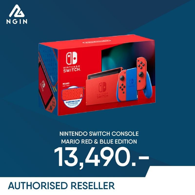NINTENDO SWITCH CONSOLE MARIO REDBLUE EDITION R3 - omny29 - ThaiPick