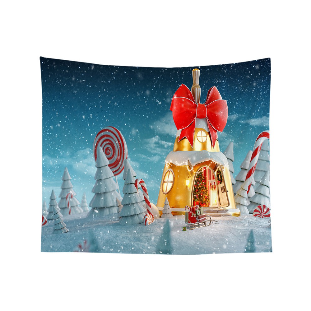 Amazon cross-border Christmas hanging cloth custom ห้องนั่งเล่น ห้องนอน ...