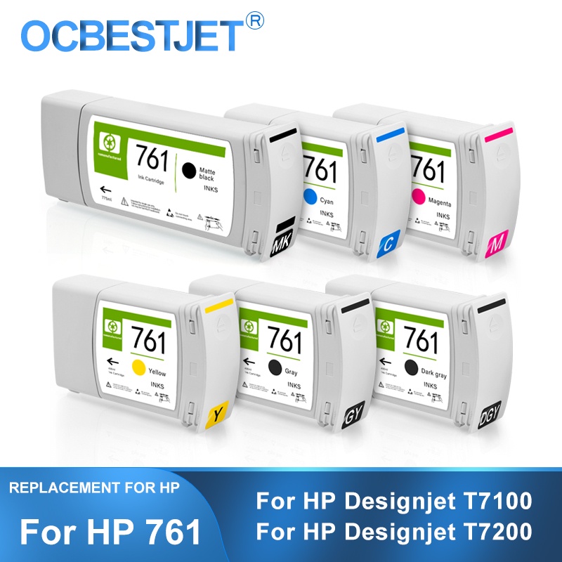 [Third Party Brand] For HP 761 Replacement Ink Cartridge Full With ...