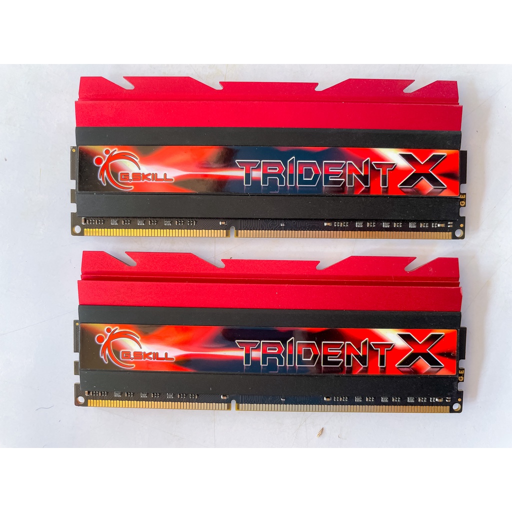 (มือสอง) ประกัน เจไอบี RAM DDR3 บัส 2400 16GB (8x2) G-SKILL Trident X ...