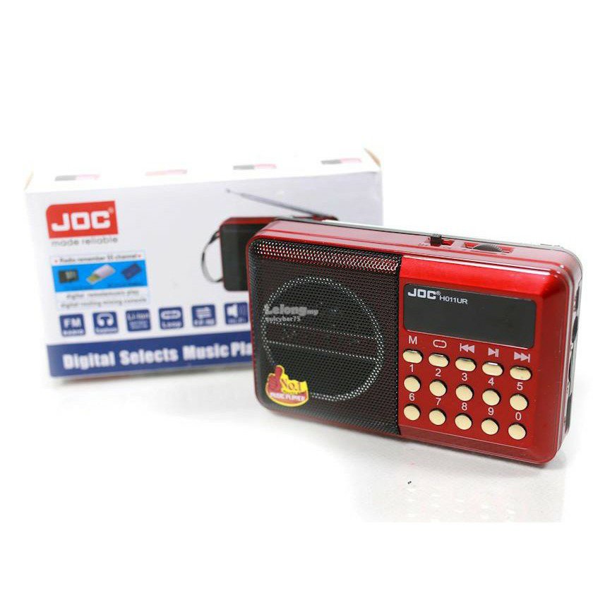 JOC Rechargeable Digital FM RADIO/MUSIC PLAYER.(READY STOCK) AN9X ...