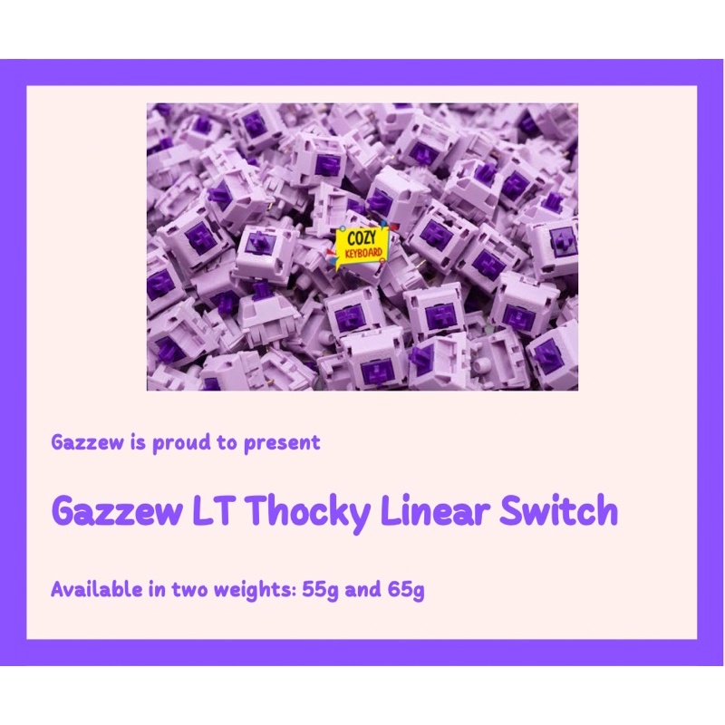 Gazzew Boba LT Linear Thock switches มีทุกน้ำหนักค่ะ มีราคาขายส่ง ...