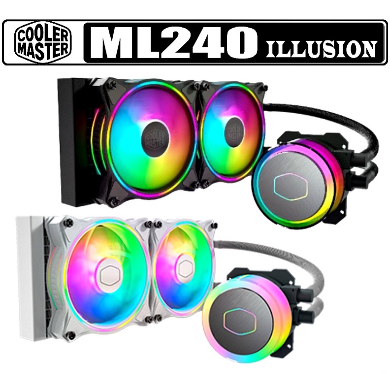 Cooler Master MasterLiquid ML240 ARGB Illusion Close-Loop AIO CPU ...