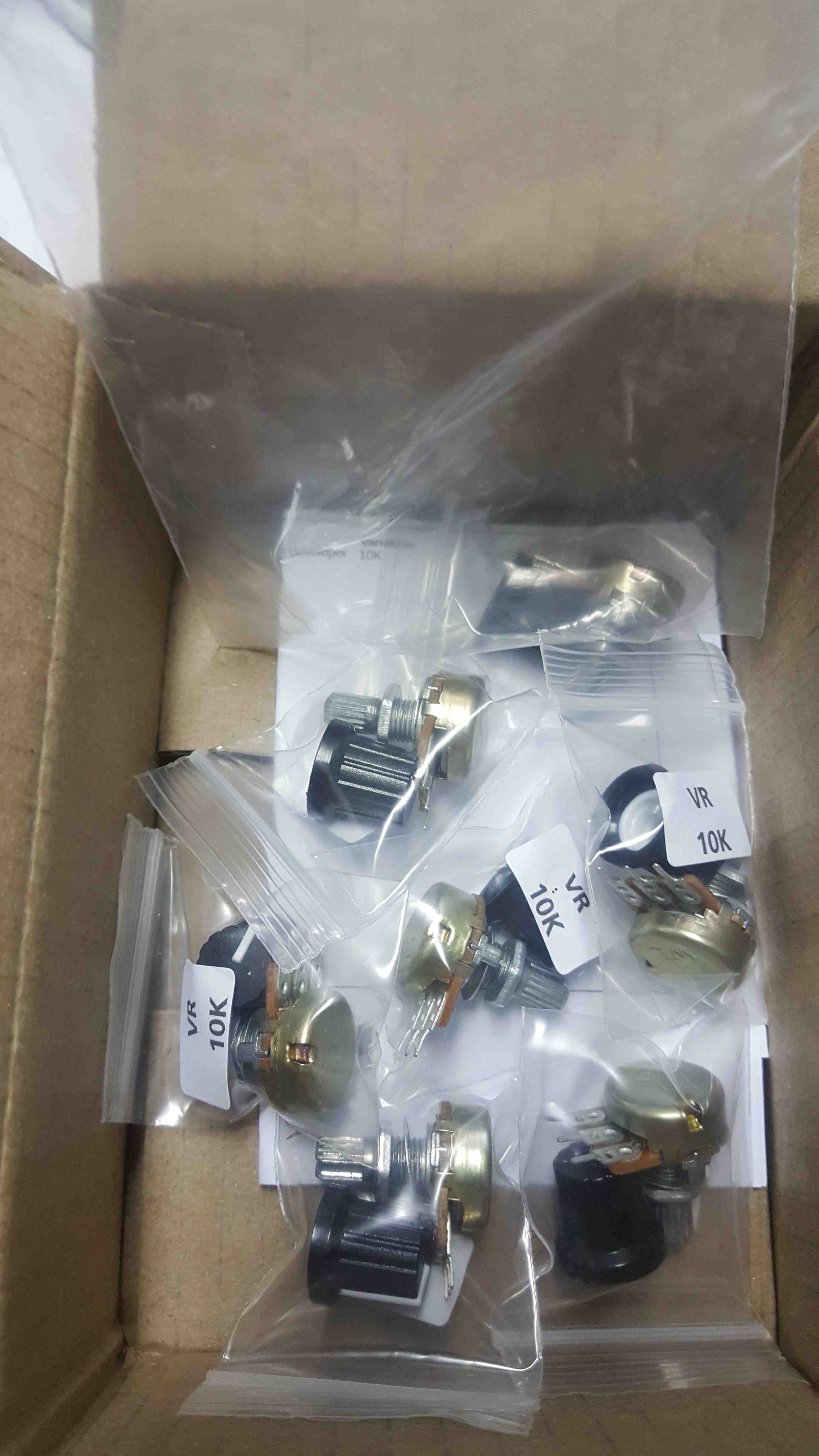 VR 3 Pin Variable Resistor Taper B Potentiometer VR Resistance ...