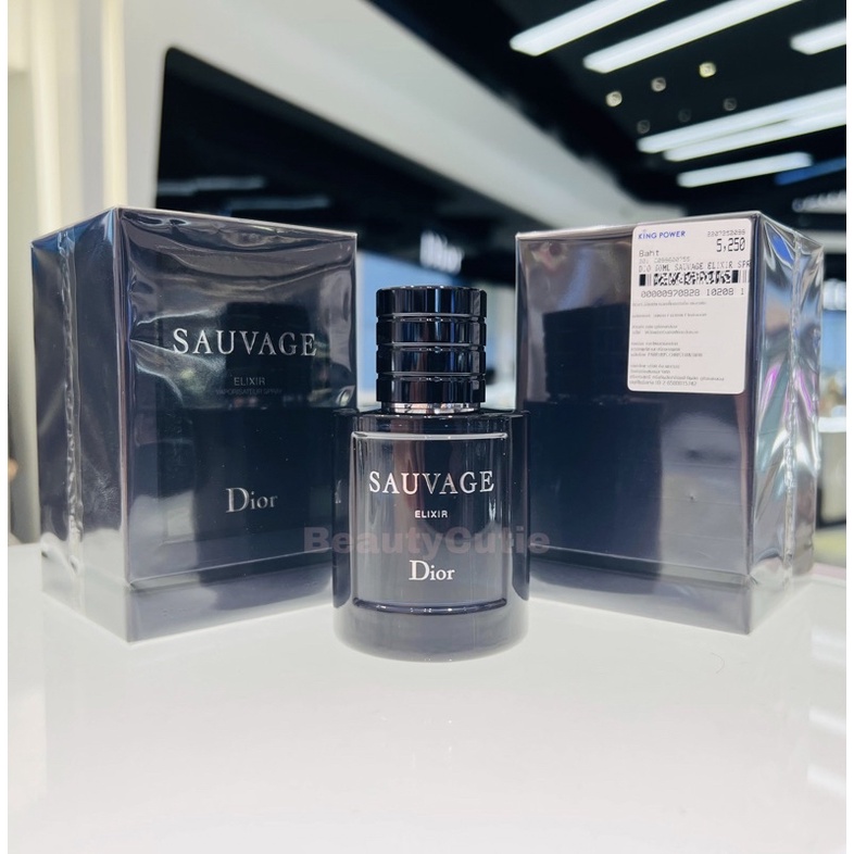 Dior Sauvage Elixir Fragrance 60 ml. ผลิตปี 2022ป้ายคิง แท้ จาก King Power ...