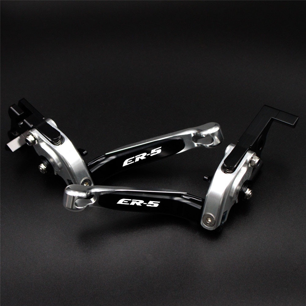 ก้านเบรคคลัชพับได้พร้อมโลโก้ (Er-5) สีส้มและไทเทเนียม Cnc สําหรับรถ ...