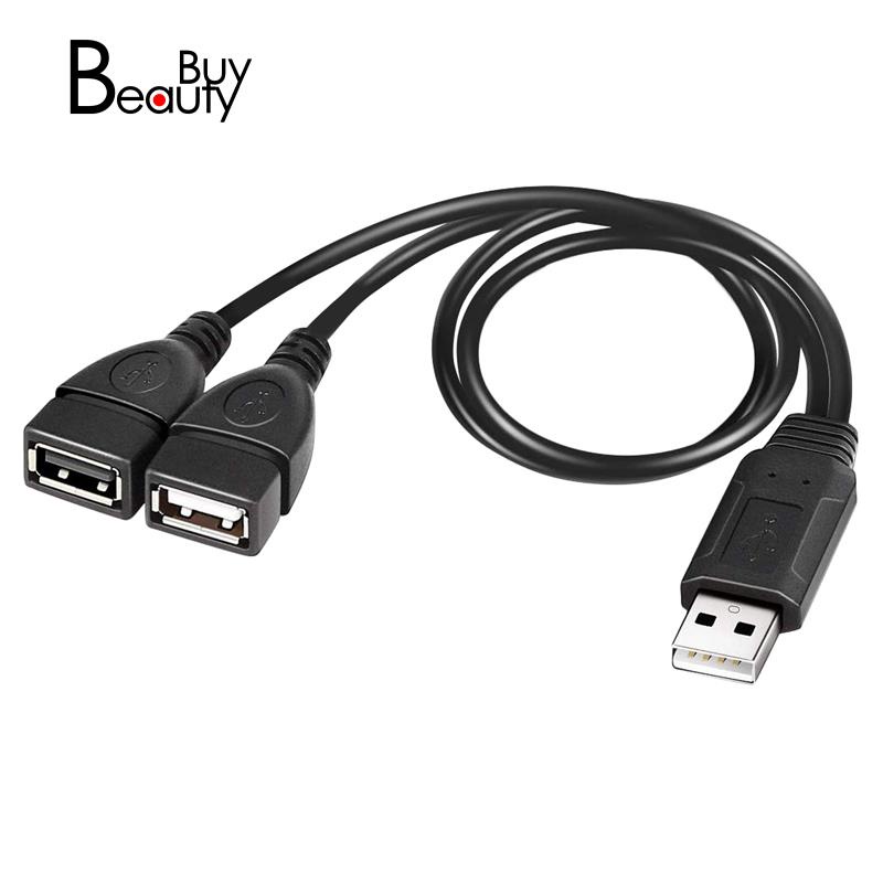 USB Splitter Cable, USB 2.0 A Male to Dual USB Female Jack Y Splitter ...