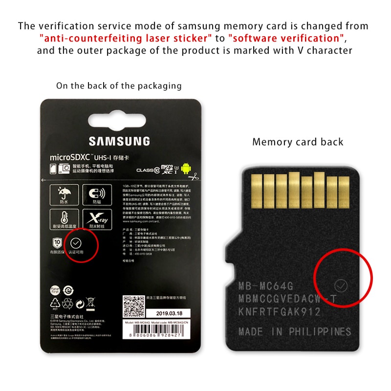 SAMSUNG Memory Card Micro SD 256GB 32GB 64GB 128GB 512G SDHC SDXC Grade ...