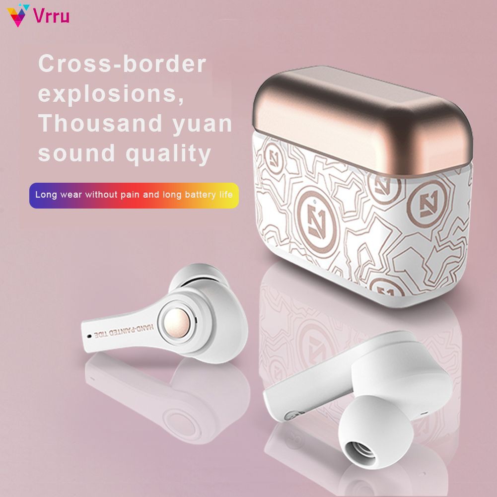 TS-100 Bluetooth 5.0 wireless bluetooth headset IOS open lid animation ...