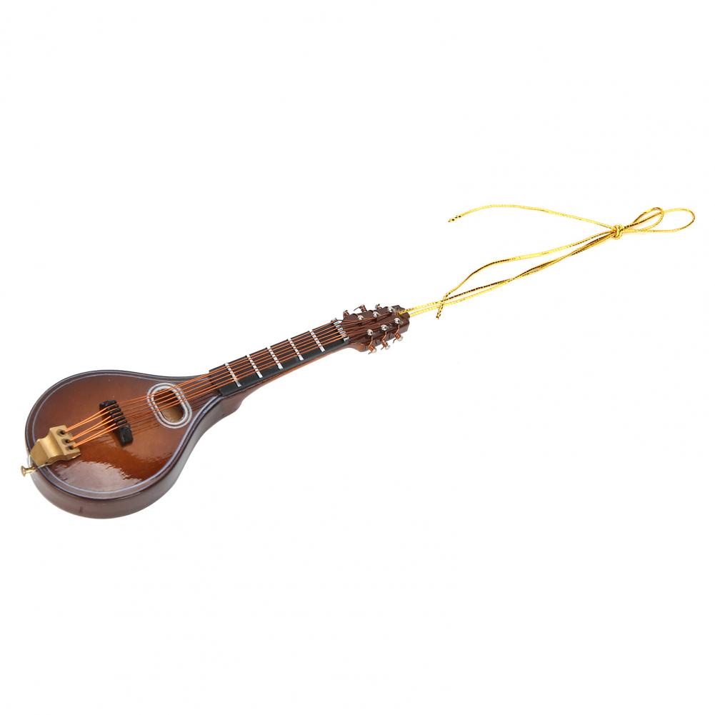 Miniature Mandolin Model Wooden Musical Instrument Gift Decoration ...