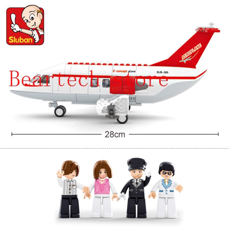 Compatible Lego City Air Plane Passenger Set Sluban 0365 Aviation ...