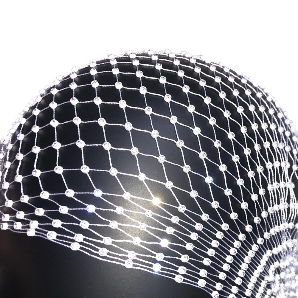 StoneFans Crystal Net Head Wrap Scarf for Women Mesh Hair Accessories ...