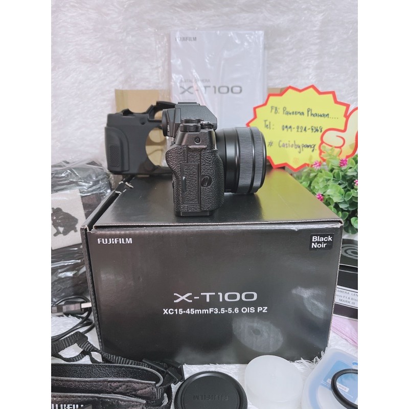 Fuji xt100 ???? สีดำ สภาพสวยใหม่มาก รหัส 6132 อุปกรณ์ครบชุด แถมฟรีสอง ...