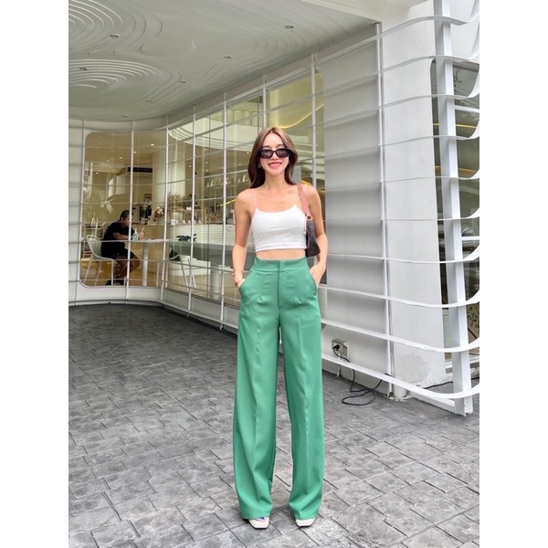 102 - Dolores high-waist pant ป้าย promthong - promthong.official ...