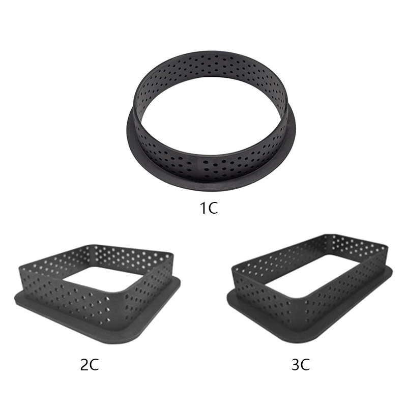 Round Tart Cake Mold Perforated Mousse Cutter Round Shape Mousse Circle ...