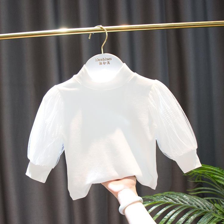 2020 autumn and winter new girls' clothing padded inner wear retro puff ...