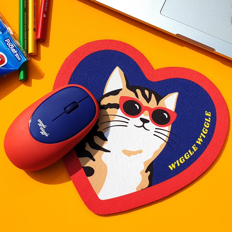 WiggleWiggle เซ็ตเมาส์ wireless mouse mouse pad set เมาส์ไร้สาย + แผ่น ...