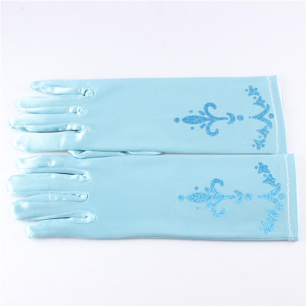SBX346 Parties Long Coronation 24cm Children Elsa Gloves Princess ...