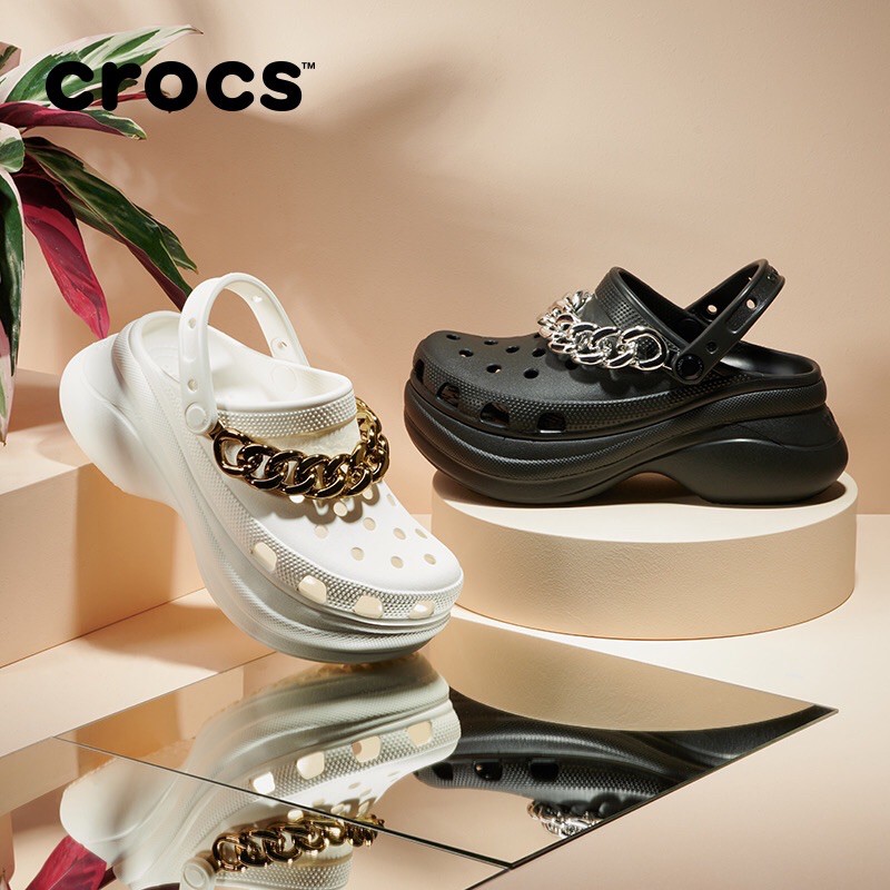 Crocs รองเท้าผู้หญิง Yang Mi แพลตฟอร์มรองเท้าชายหาด | Shopee Thailand