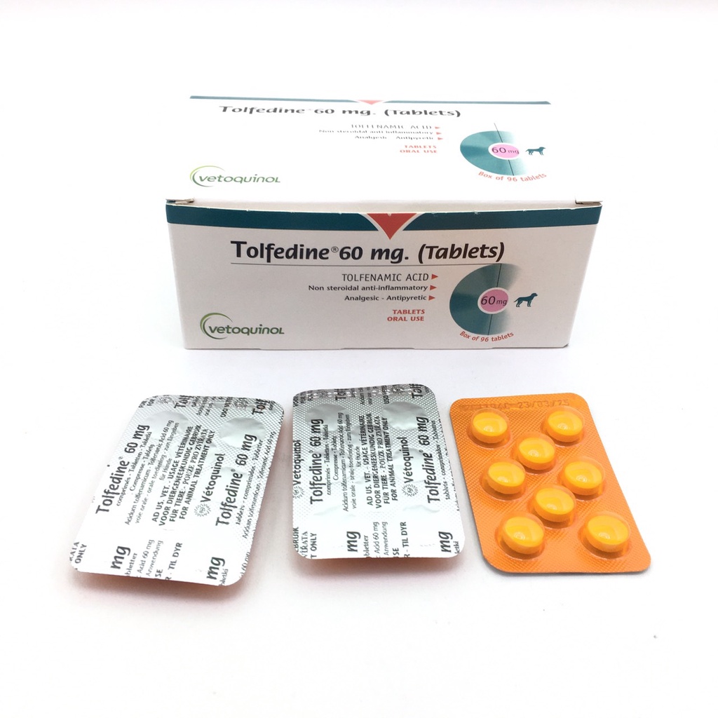 Tolfedine 60mg ใช้ลดไข้ ลดอักเสบ ลดปวดในสุนัข ลดไข้สุนัข ...