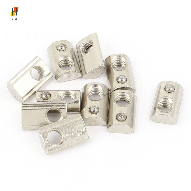 10pcs 20 Series M Slide-In Ball Spring T Slot Nut 13.6mmx8.5mmx4.3mm ...