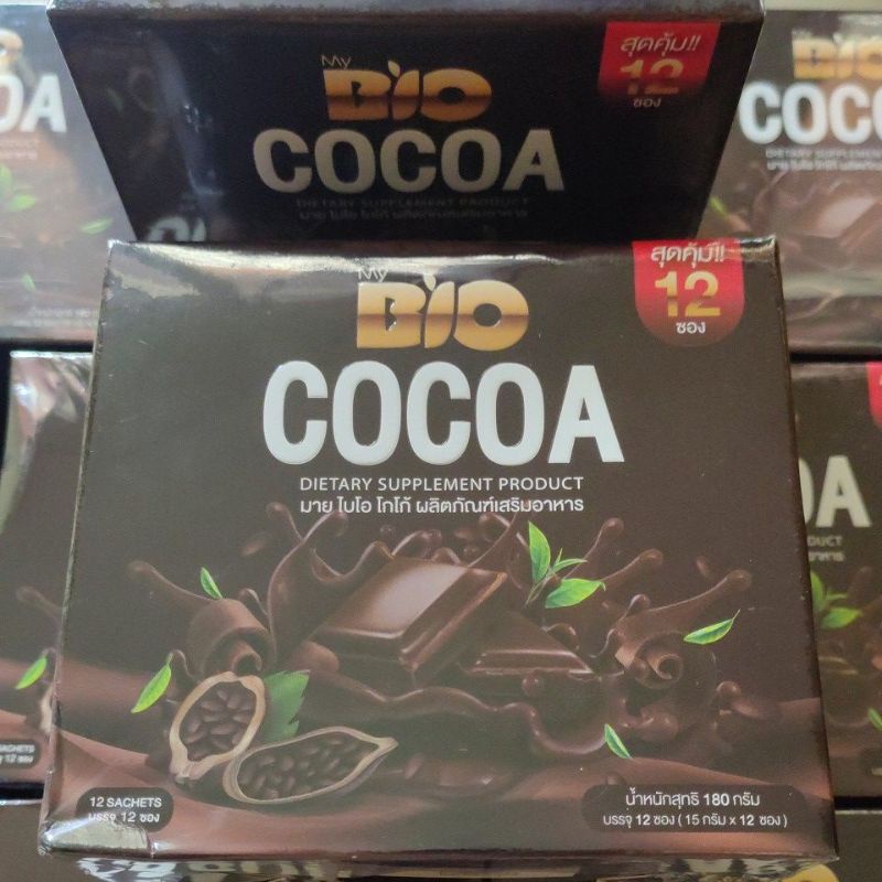 BIO COCOA MIK โกโก้ลดน้ำหนัก ไบโอโกโก้ 1กล่อง12ซองของแท้แน่นอน - ptk65 ...