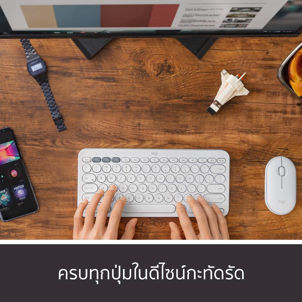 Logitech K380 Multi-Device wireless Bluetooth Keyboard คีย์บอร์ดบลูทูธ ...
