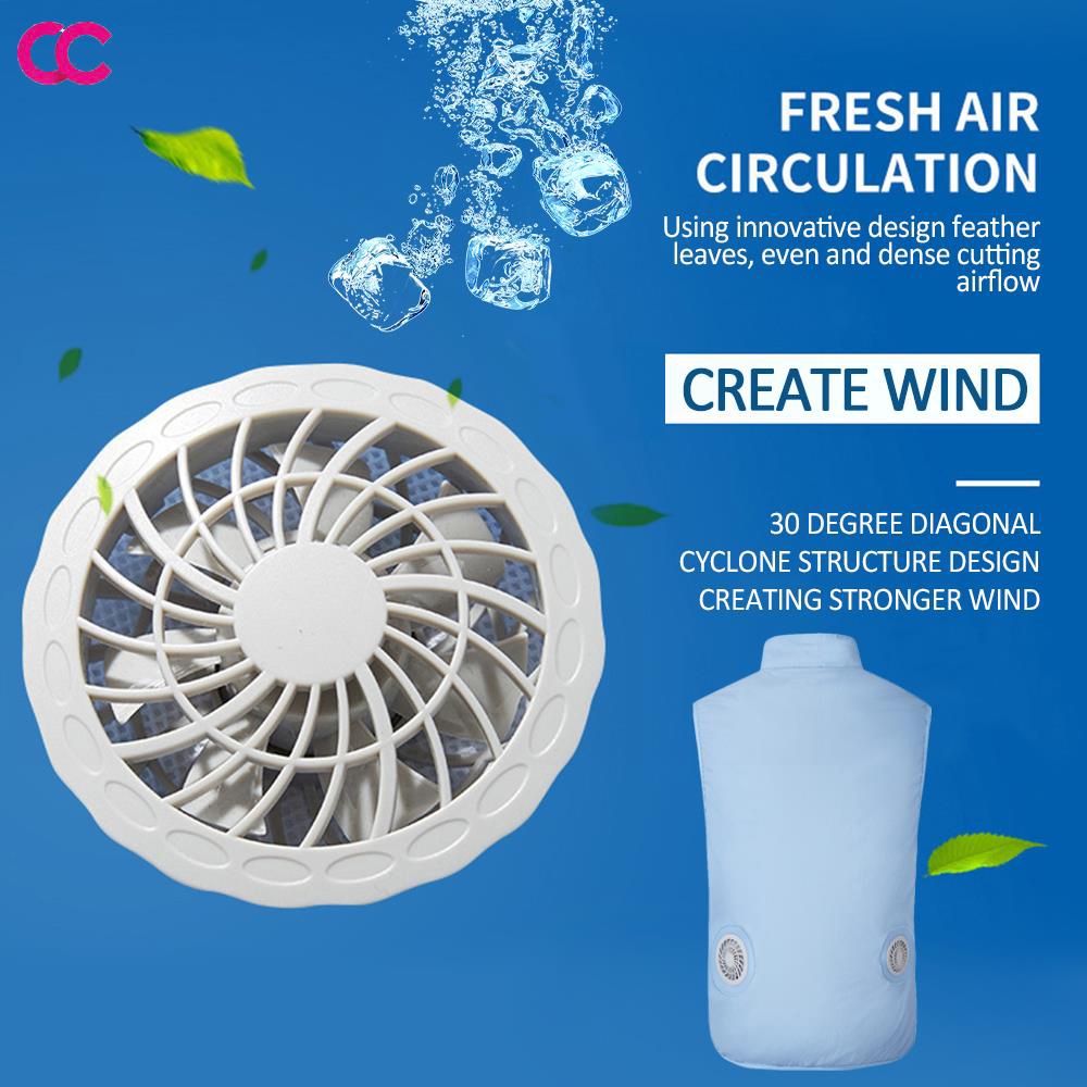 [Ready Stock] No Power Bank Summer Fan Cooling Vest Air Conditioning ...
